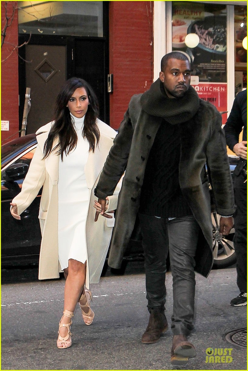 Kim Kardashian & Kanye West Hold Hands at ABC Kitchen!: Photo 3058545 ...