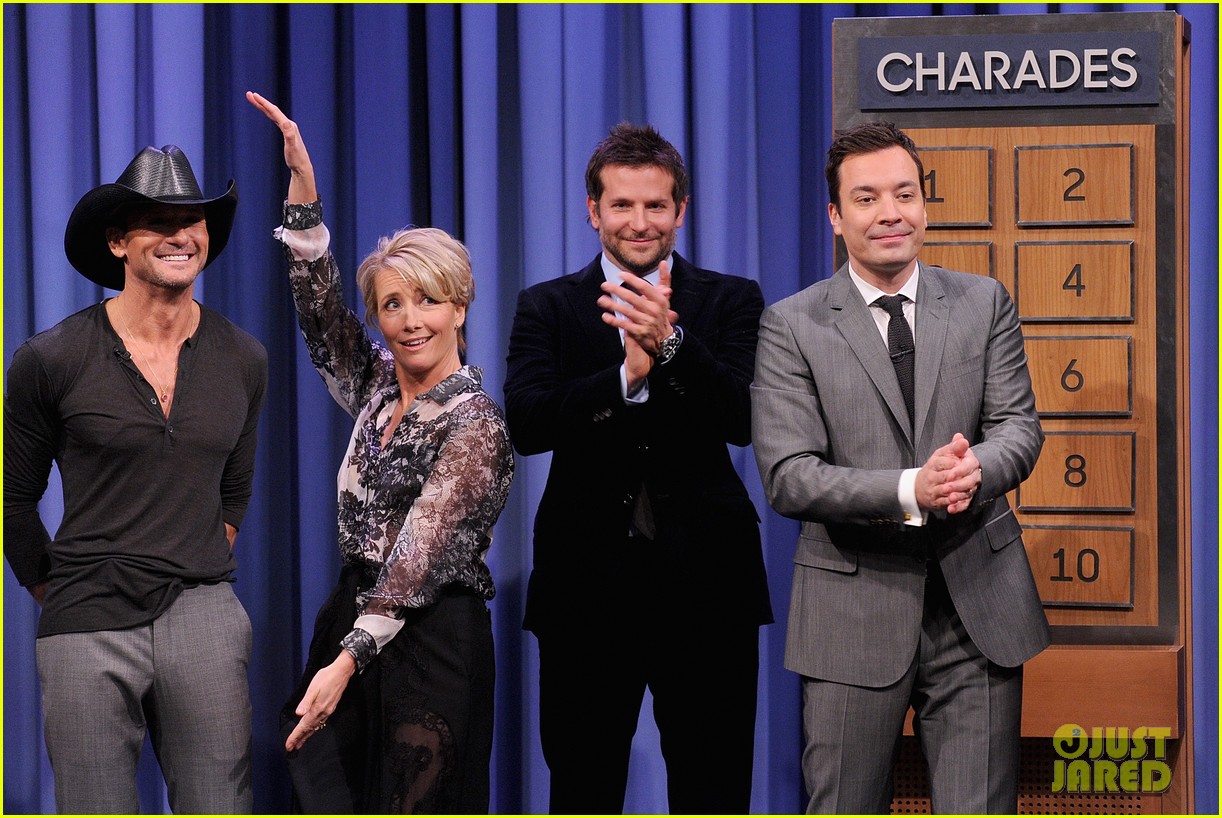 Bradley Cooper & Emma Thompson Play Charades on 'Fallon'!: Photo ...