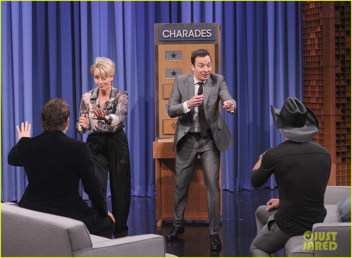 Bradley Cooper & Emma Thompson Play Charades on 'Fallon'!: Photo ...