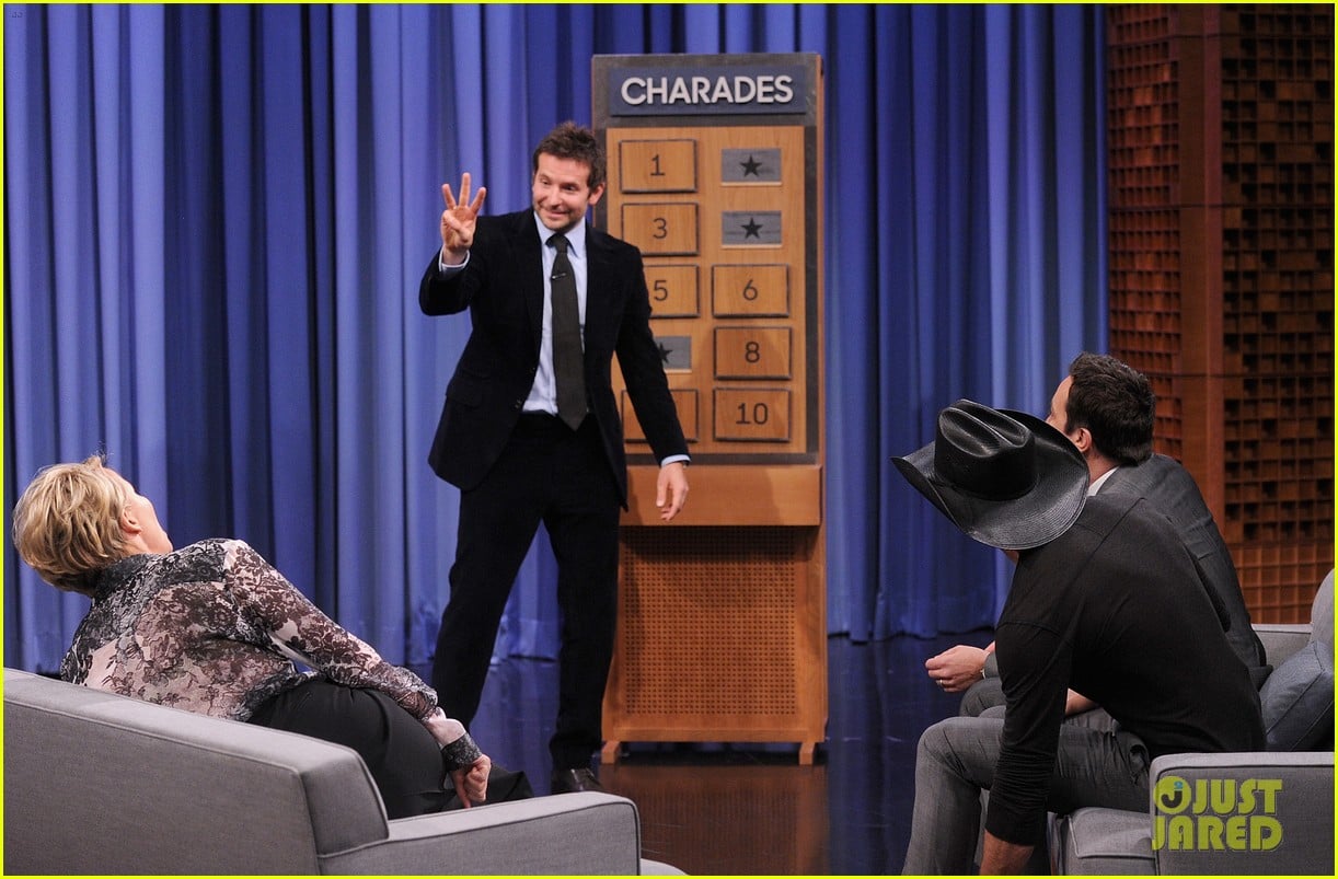 Bradley Cooper & Emma Thompson Play Charades on 'Fallon'!: Photo ...