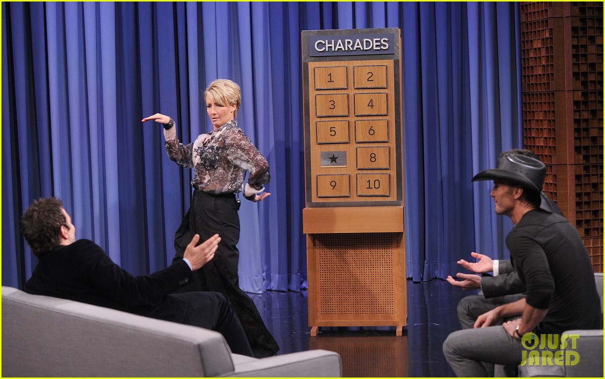 Bradley Cooper & Emma Thompson Play Charades on 'Fallon'!: Photo ...