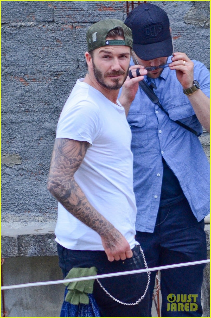 David Beckham Goes Shirtless on His Balcony in Rio: Photo 3067311 ...
