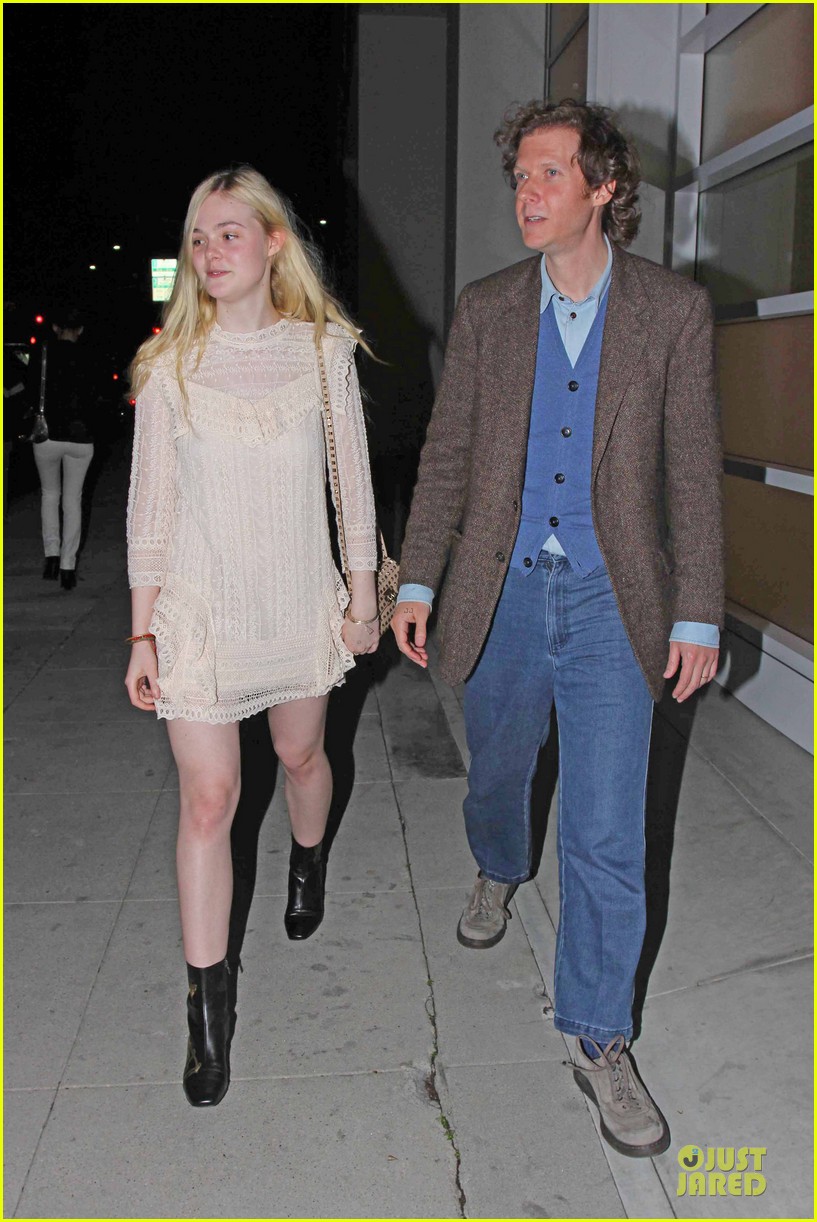 Elle Fanning Teases the Cameras in Sheer Dress at Mr. Chow!: Photo ...