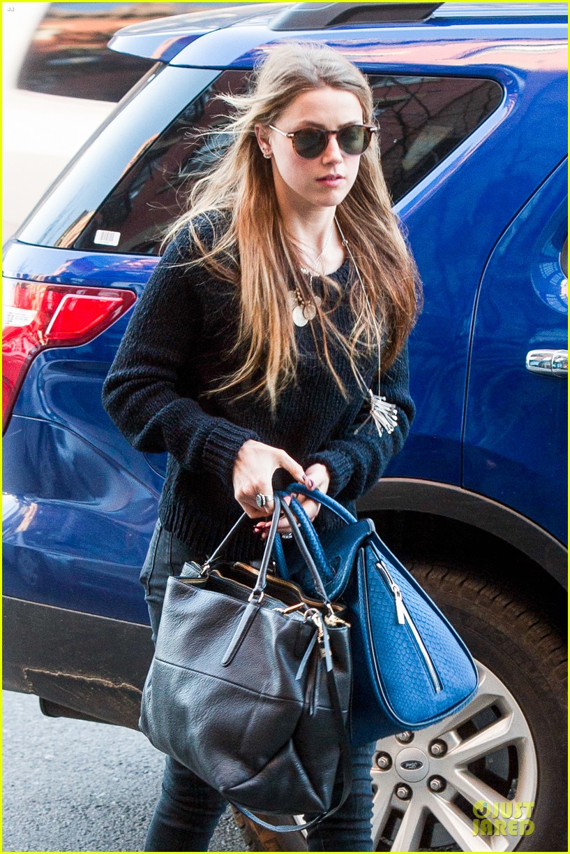 Amber Heard Is Feeling Blue Without Johnny Depp in NYC!: Photo 3076303 ...