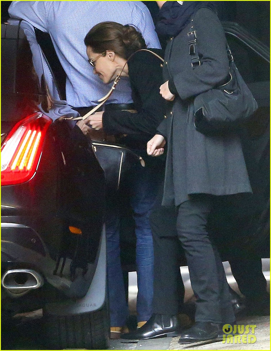 Angelina Jolie Ducks Into Her Car After Quick Trip in London: Photo ...
