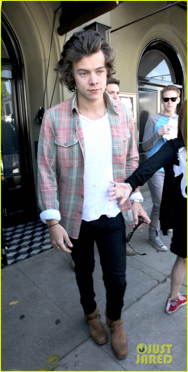 Harry Styles Lunches in Los Angeles Without One Direction: Photo ...