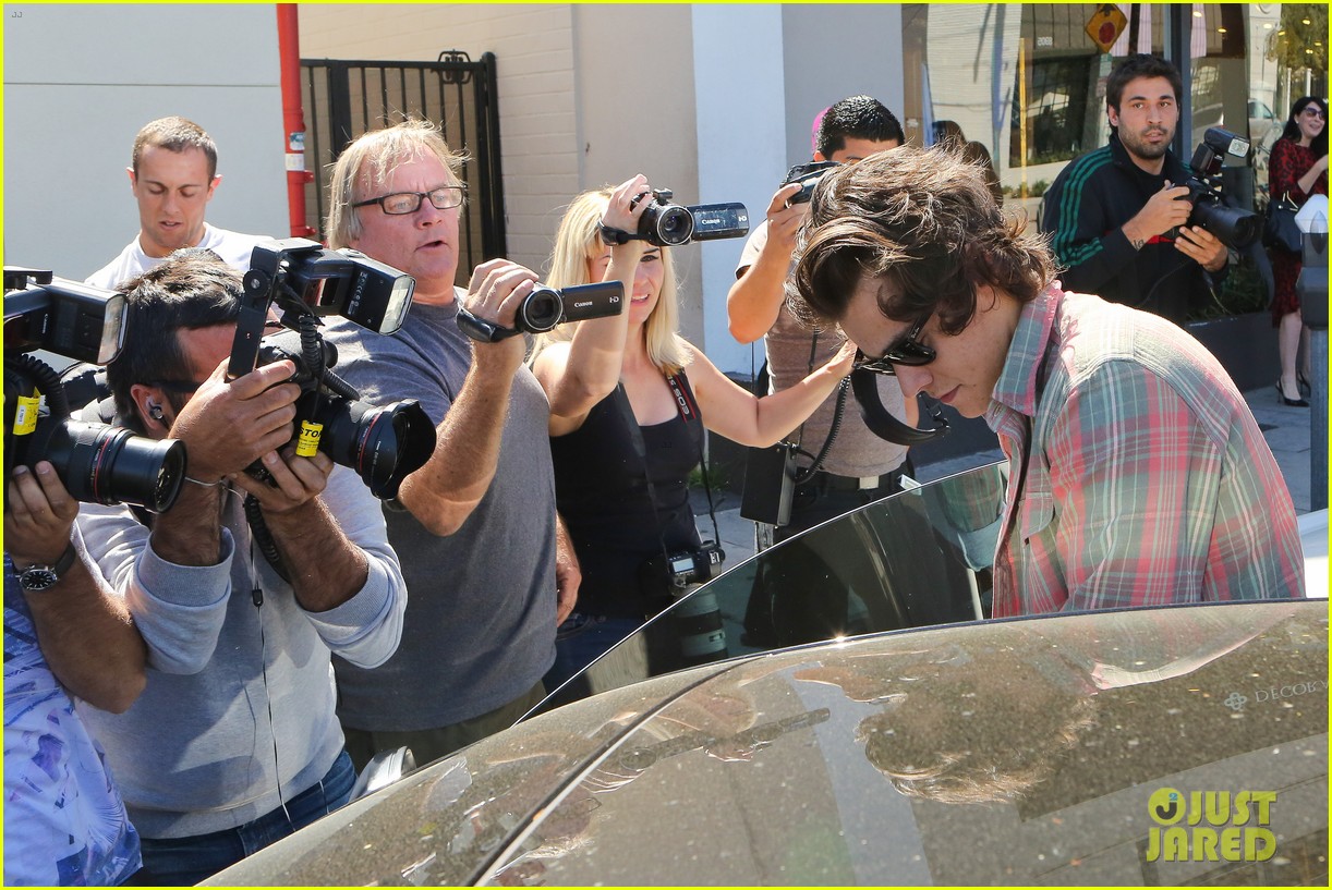 Harry Styles Lunches in Los Angeles Without One Direction: Photo ...