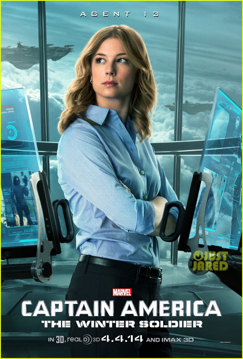 Emily VanCamp is Agent 13 in New 'Captain America' Character Poster ...