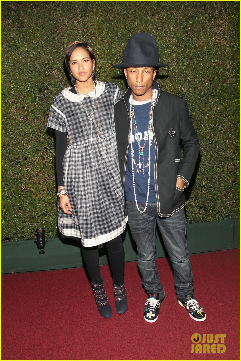 Pharrell Williams & Wife Helen Lasichanh Hit Up Star-Studded MOCA ...