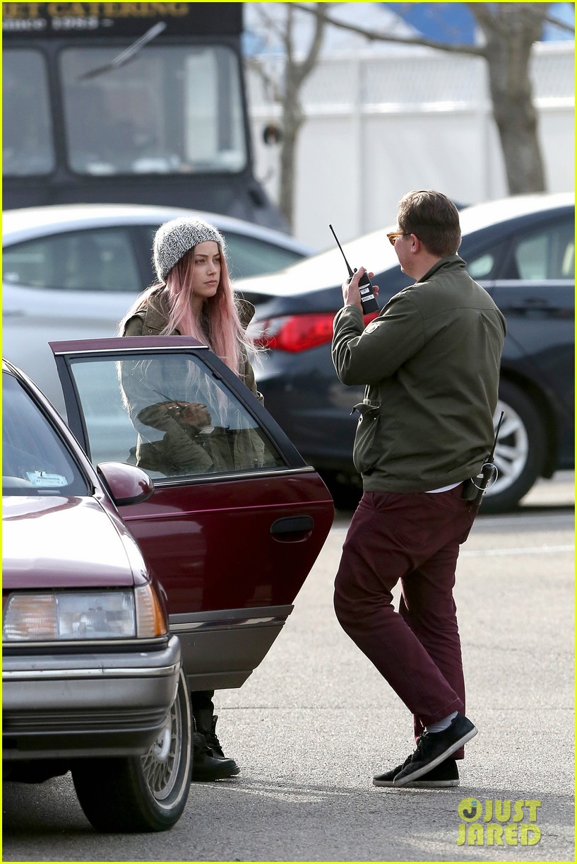 Amber Heard Gets Back to Work After Partying with Her Pals!: Photo ...