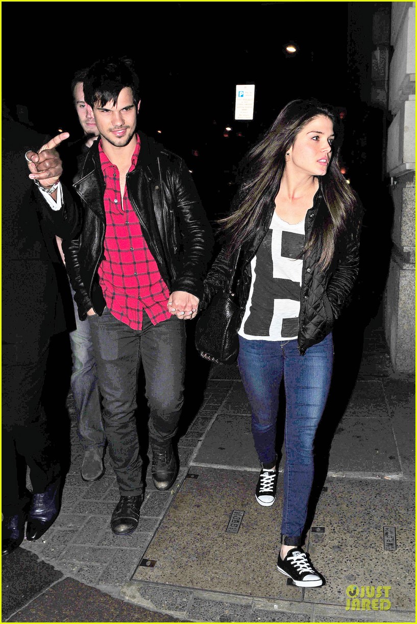 Taylor Lautner & Marie Avgeropoulos Are Inseparable London Lovers ...