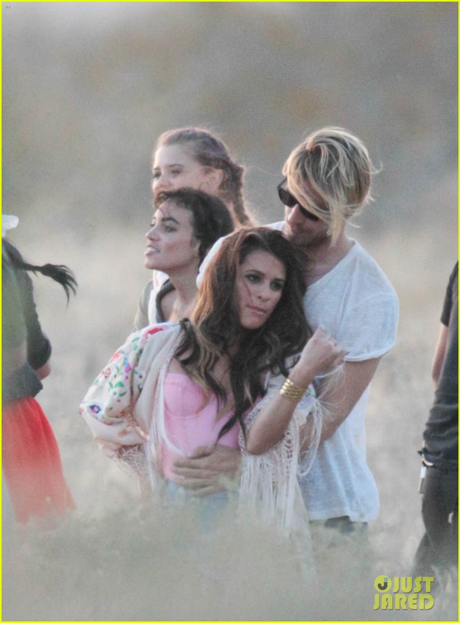 Lea Michele Gets Cozy with Co-Star on Her Music Video Set!: Photo ...