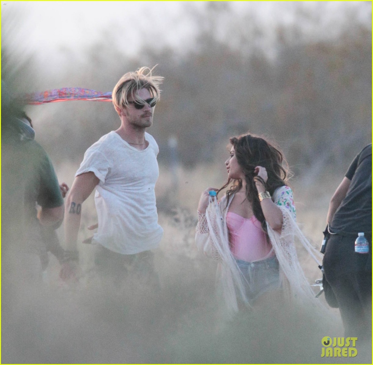 Lea Michele Gets Cozy with Co-Star on Her Music Video Set!: Photo ...