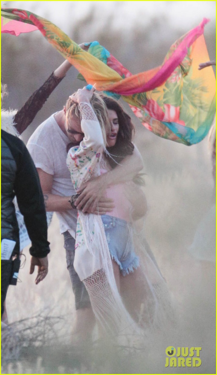 Lea Michele Gets Cozy with Co-Star on Her Music Video Set!: Photo ...