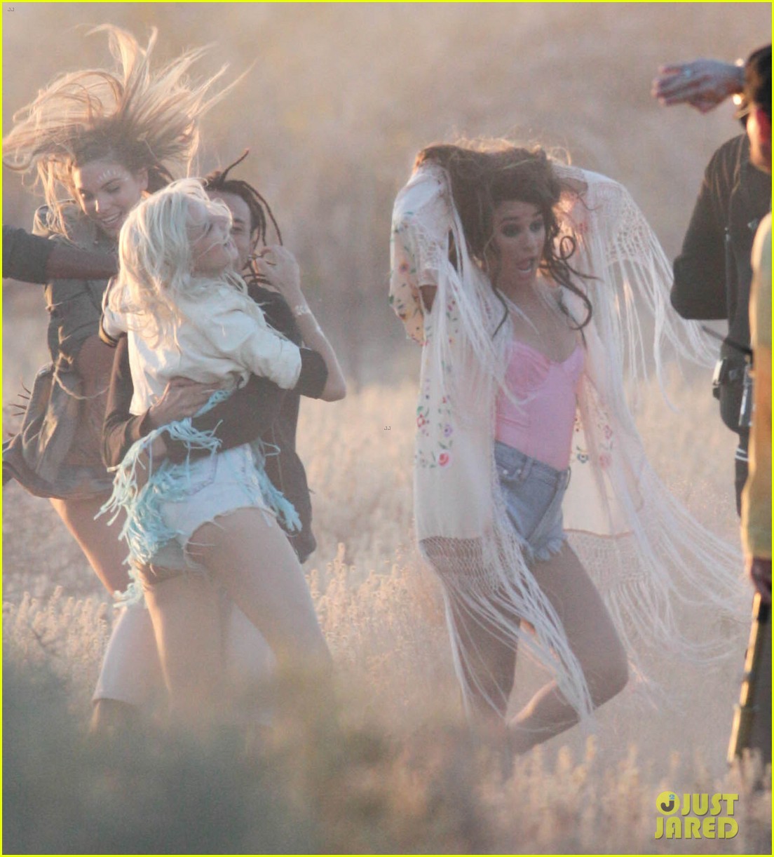 Lea Michele Gets Cozy with Co-Star on Her Music Video Set!: Photo ...