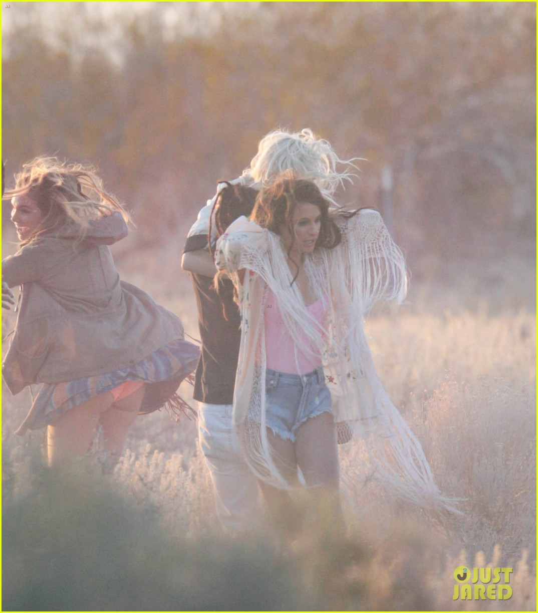 Lea Michele Gets Cozy with Co-Star on Her Music Video Set!: Photo ...