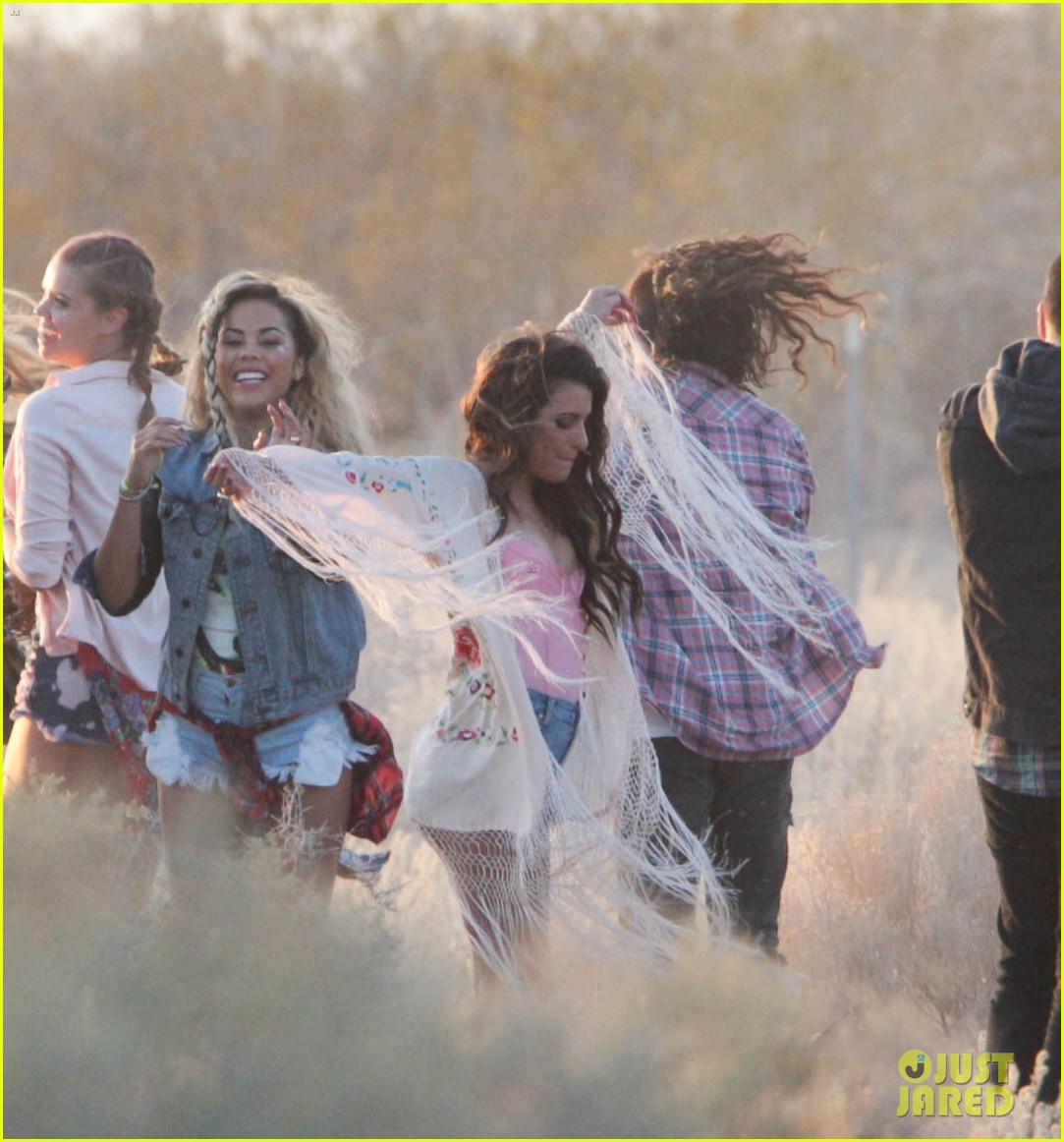 Lea Michele Gets Cozy with Co-Star on Her Music Video Set!: Photo ...