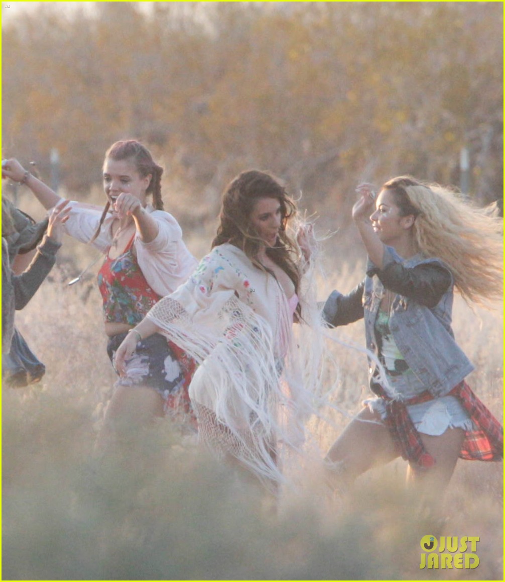 Lea Michele Gets Cozy with Co-Star on Her Music Video Set!: Photo ...