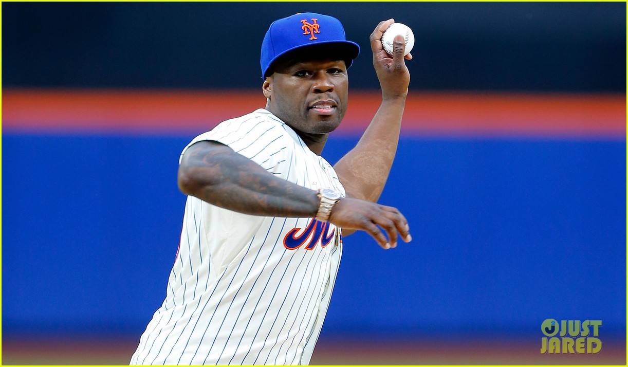 50 Cent Throws First Pitch at Mets Game & Is Way Off the Mark - Watch ...