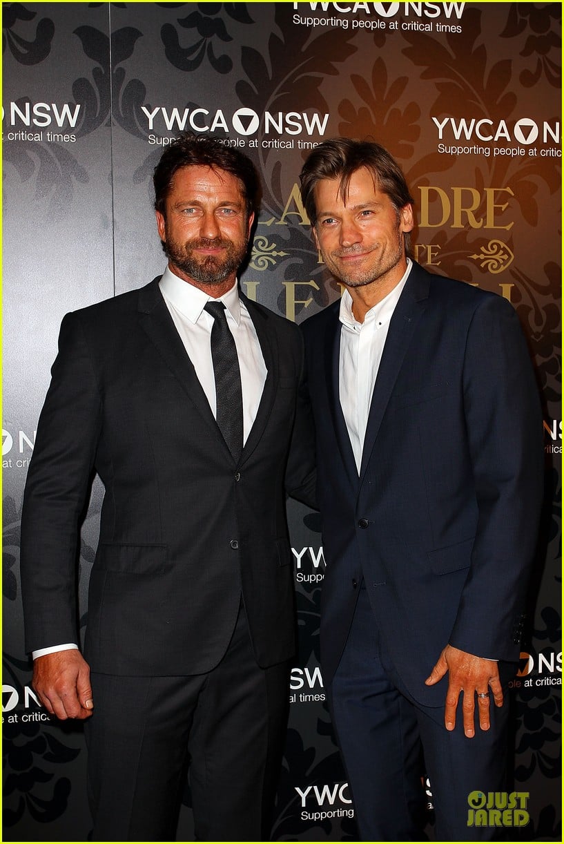 Gerard Butler & Nikolaj Coster Waldau Bring Handsome Star Power to YCMA ...