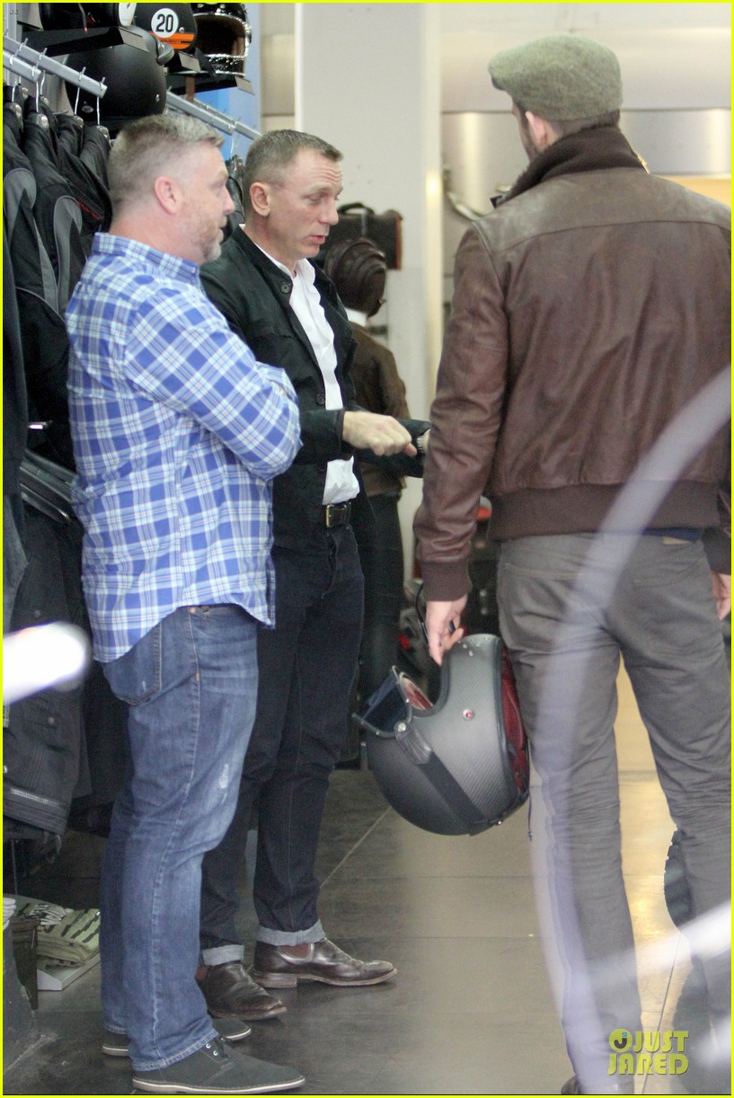 Daniel Craig Goes Motorcycle Shopping, Rachel Weisz Films 'Lobster ...