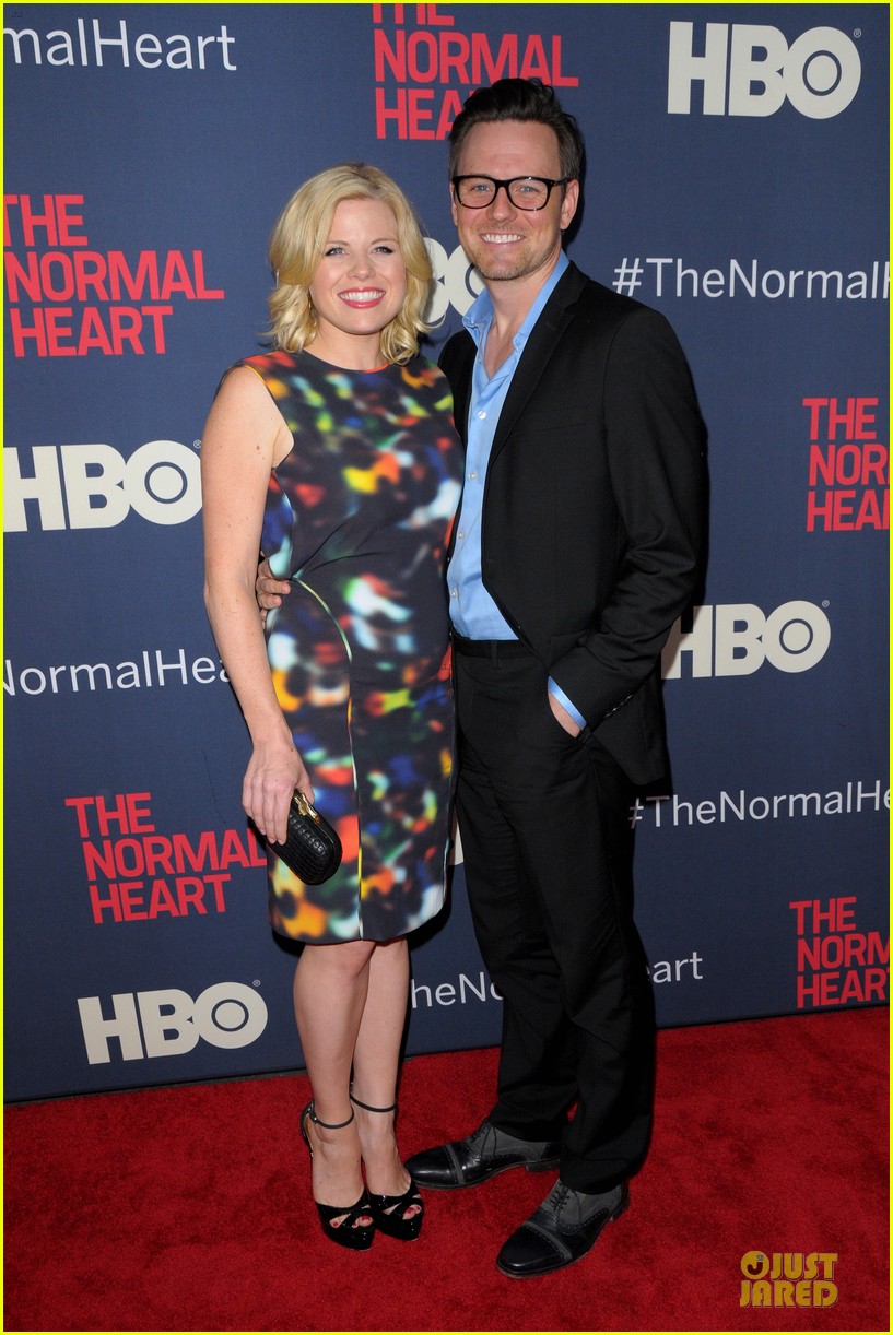 Lea Michele Supports BFF Jonathan Groff at 'The Normal Heart' Premiere ...