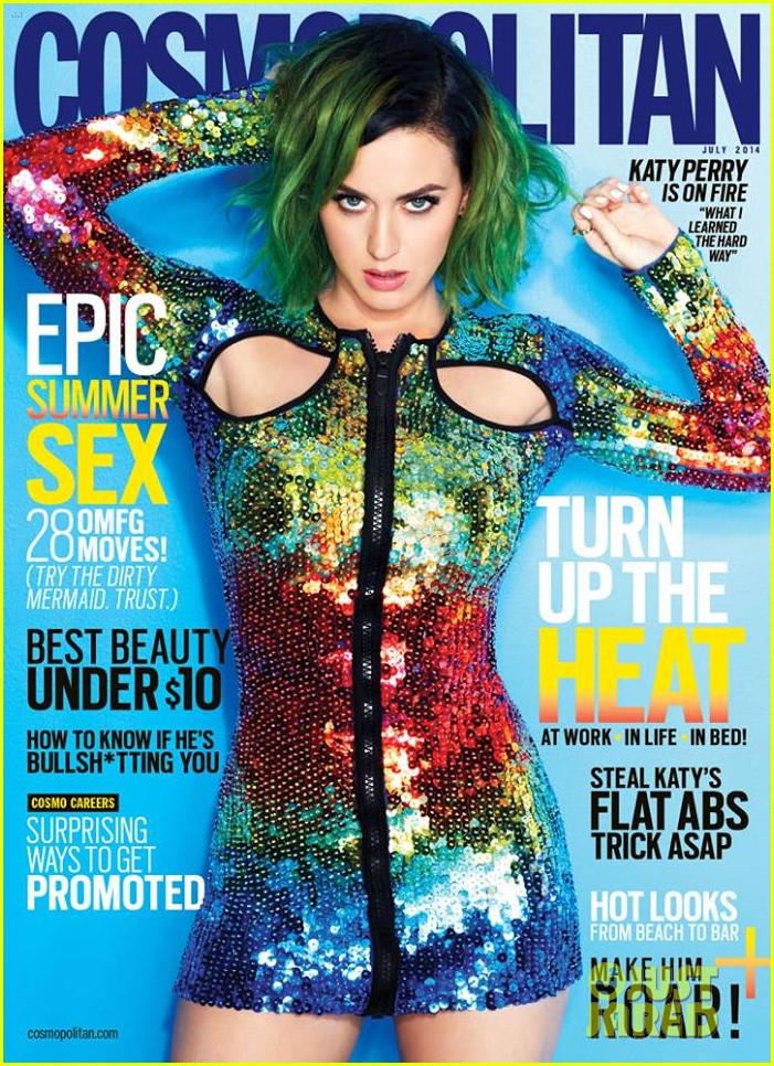 Katy Perry Covers Cosmopolitan July 2014, First Ever Global Cover ...