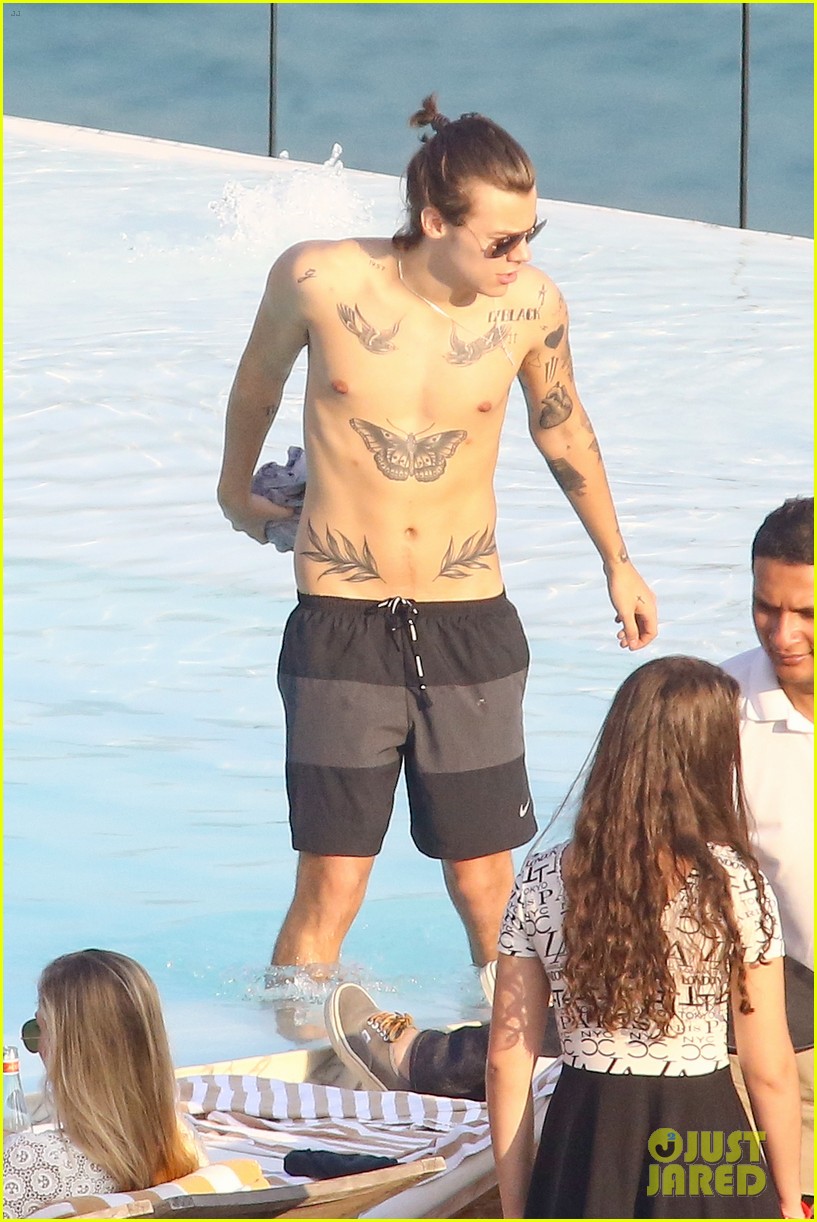 Harry Styles Almost Just Exposed His Little Harry at the Pool!: Photo ...