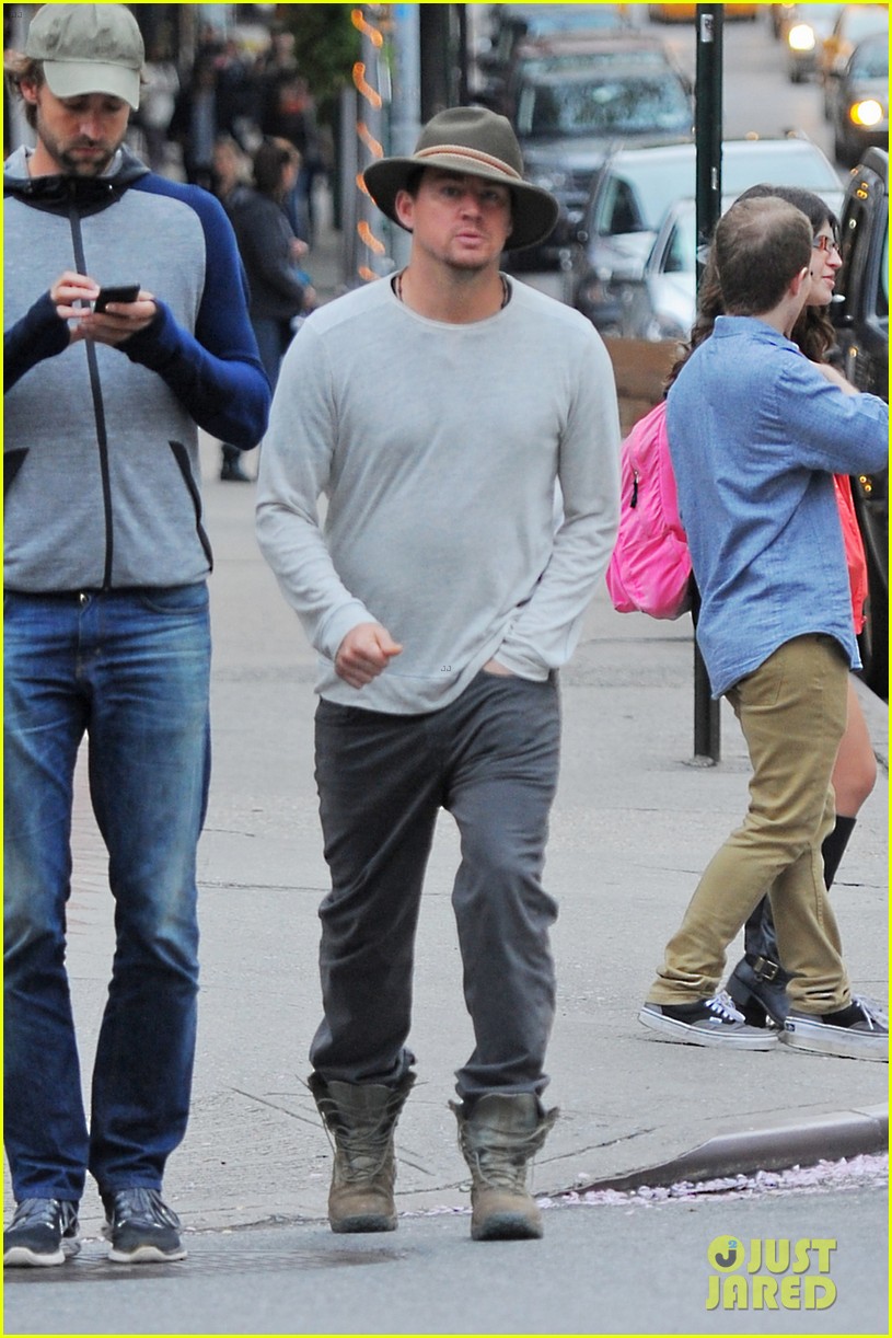 Channing Tatum Hangs Out in New York, Jenna Dewan Attends A&E Upfronts ...