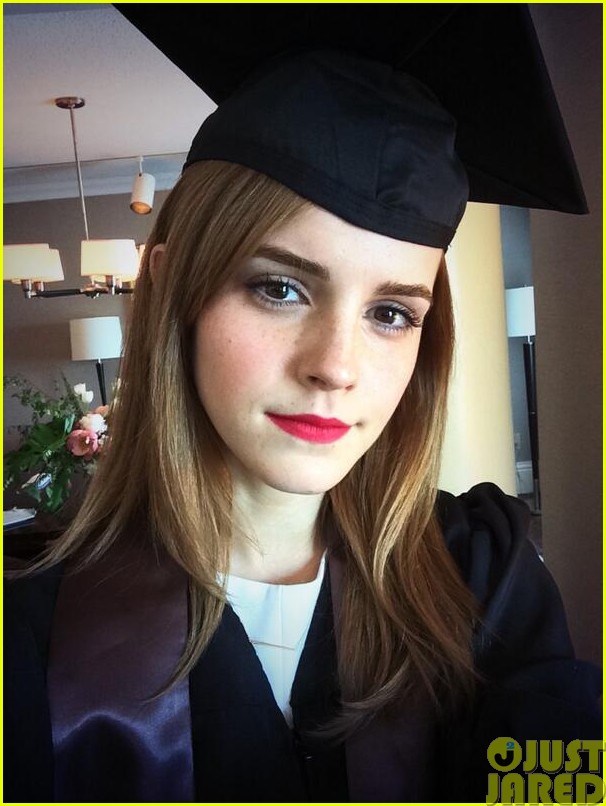 Emma Watson Looks Ready to Graduate in Cap & Gown Pic!: Photo 3121926 ...