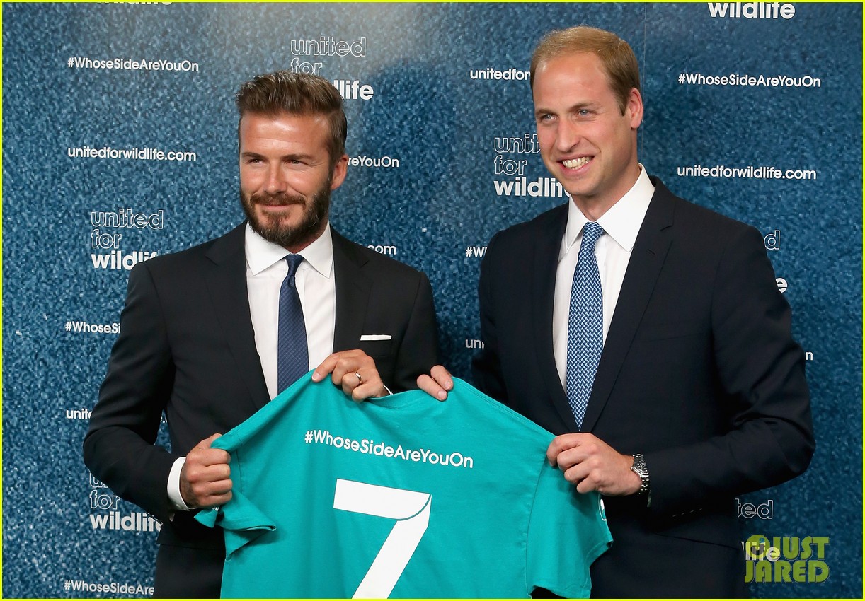 David Beckham 'Unites' with Prince William to Preserve Wildlife: Photo ...