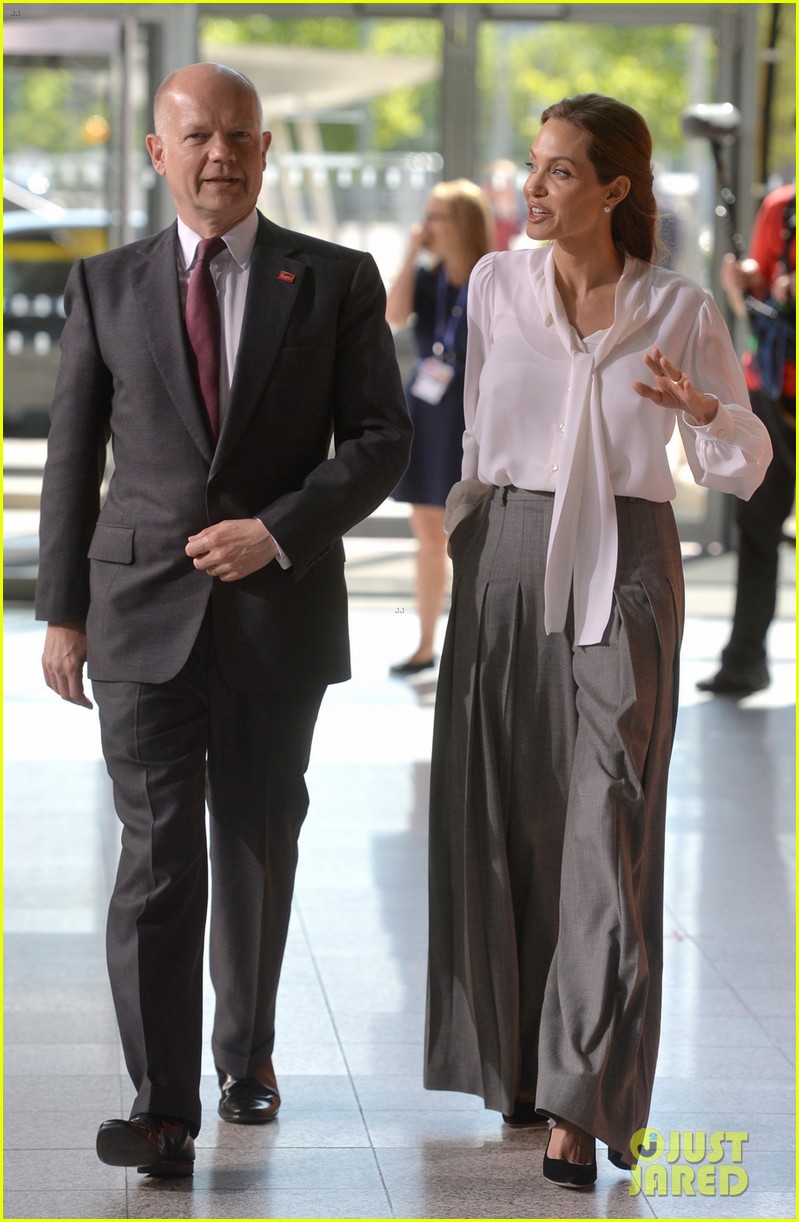 Angelina Jolie Joins Foreign Secretary William Hague for Day Two of ...