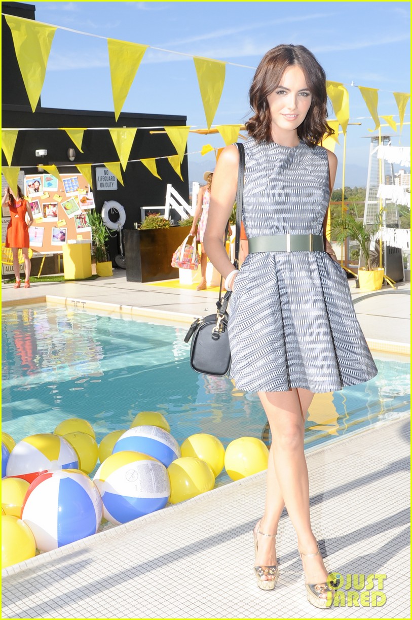 Freida Pinto & Camilla Belle Hang By the Pool with Kate Spade Saturday ...
