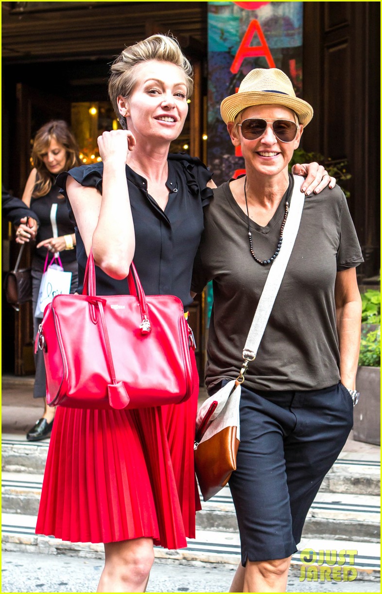 Ellen DeGeneres & Portia de Rossi Look Happy in Love in NYC!: Photo ...