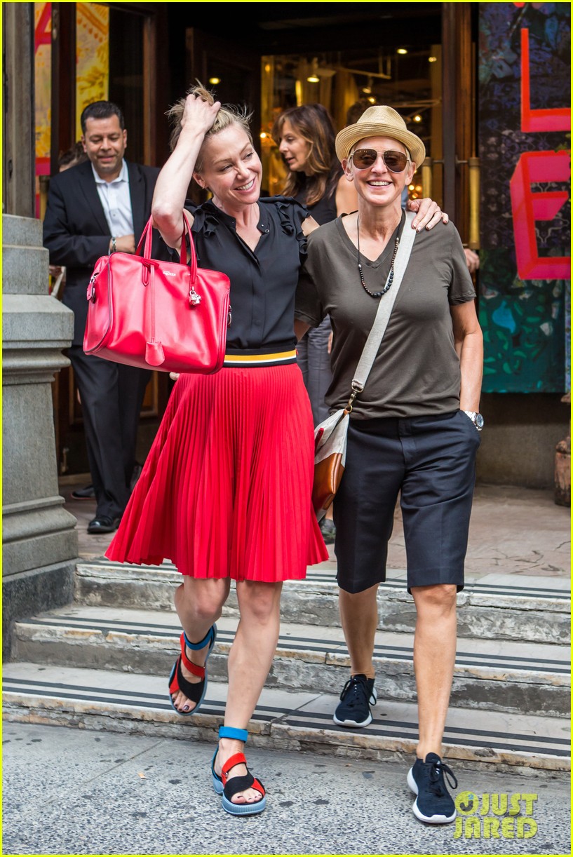 Ellen DeGeneres & Portia de Rossi Look Happy in Love in NYC!: Photo ...