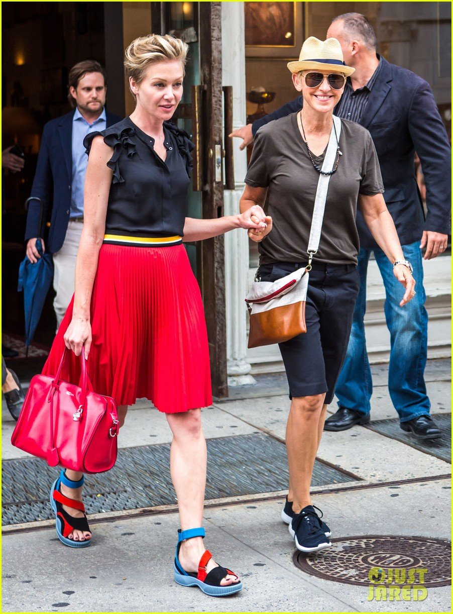 Ellen DeGeneres & Portia de Rossi Look Happy in Love in NYC!: Photo ...