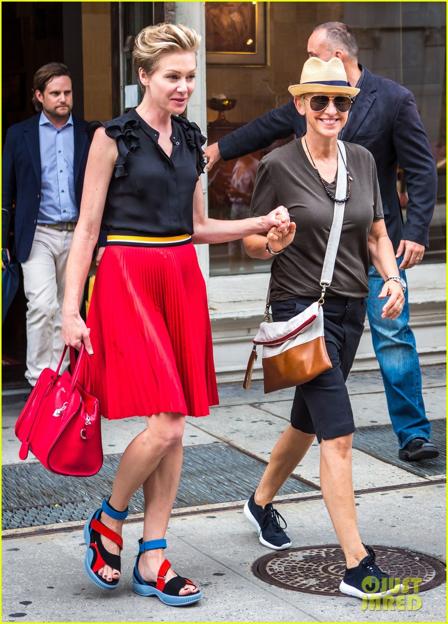 Ellen DeGeneres & Portia de Rossi Look Happy in Love in NYC!: Photo ...