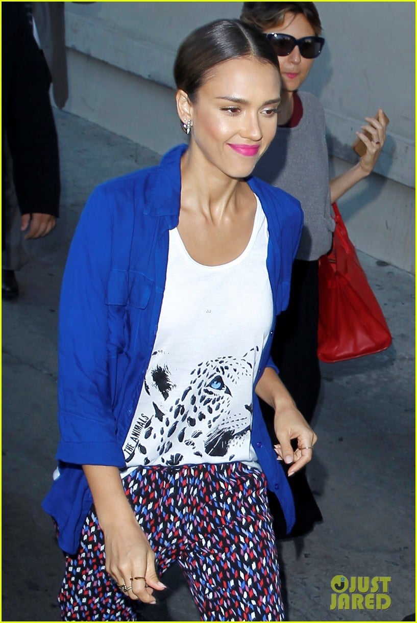 Jessica Alba Plays Tweeter Totter Game with Jimmy Kimmel!: Photo ...