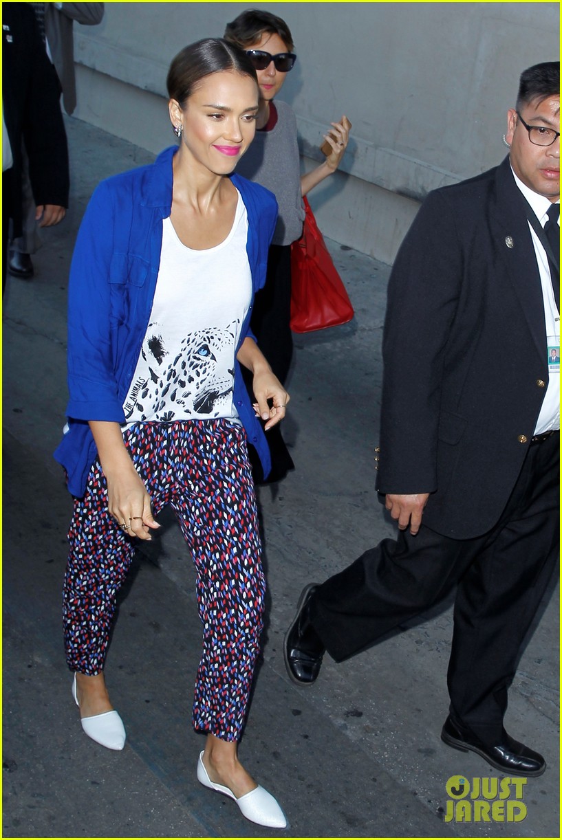 Jessica Alba Plays Tweeter Totter Game with Jimmy Kimmel!: Photo ...