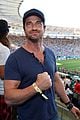 Gerard Butler Flexes His Huge Bicep, Hangs with Rihanna at World Cup ...
