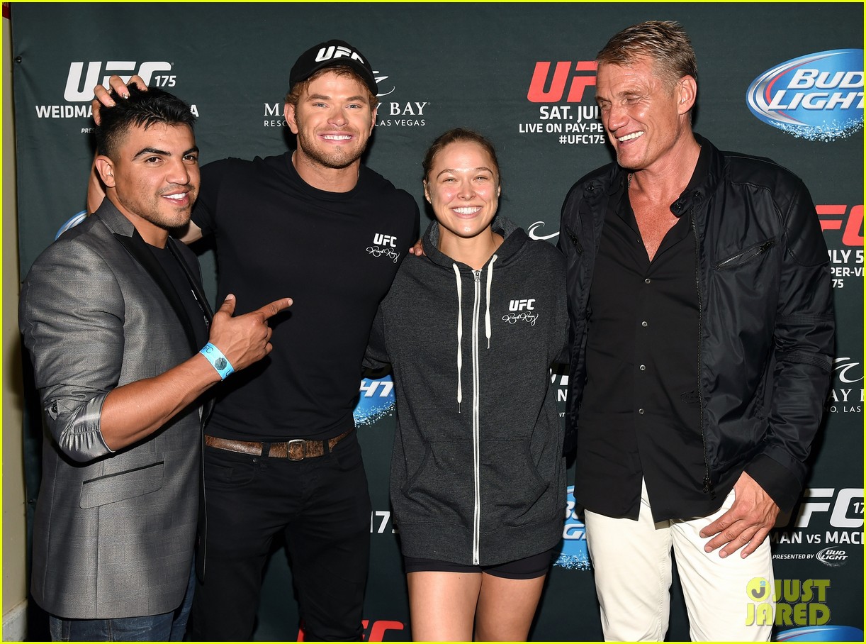 Kellan Lutz & Dolph Lundgren Show Support for Their 'The Expendables 3 ...