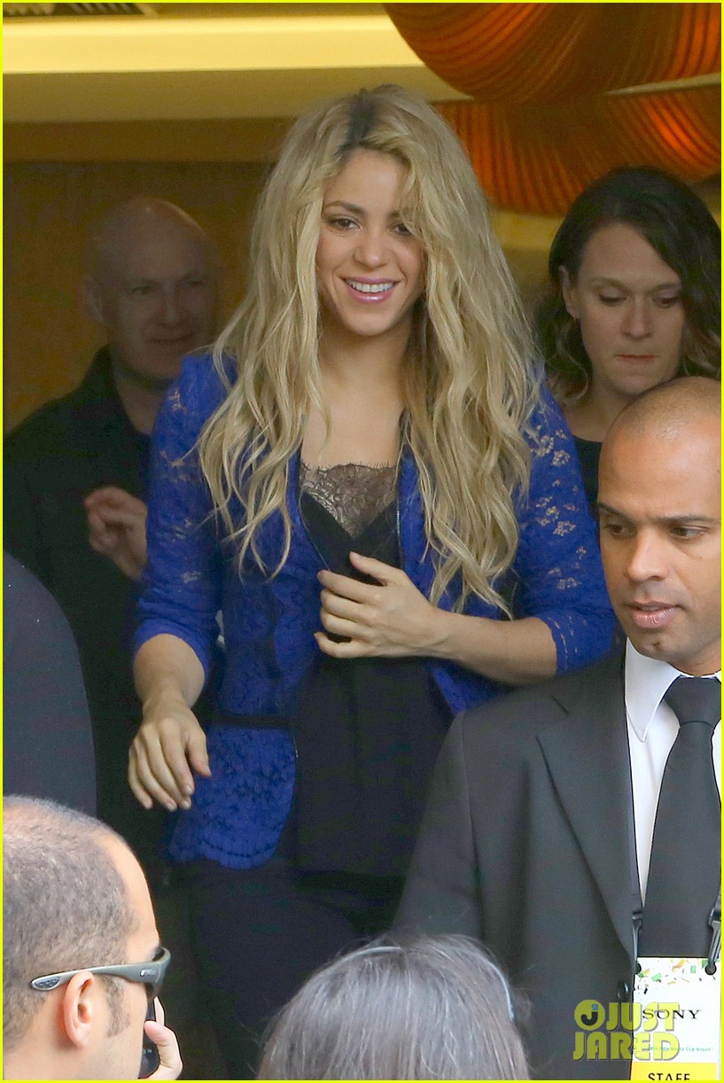 Shakira Makes an Appearance at a Press Conference Before Big World Cup ...