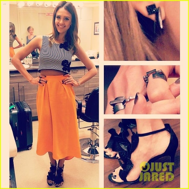 Jessica Alba Brings Her Fashionable Self to Morning Show Appearances ...