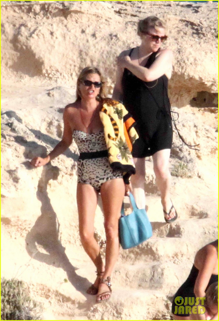 Kate Moss Shows Off Her Figure in Animal-Print Bathing Suit: Photo 3178078 | Bikini, Kate Moss ...