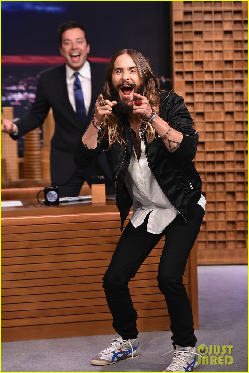 Jimmy Fallon Shaves Jared Leto's Beard on 'The Tonight Show'!: Photo ...