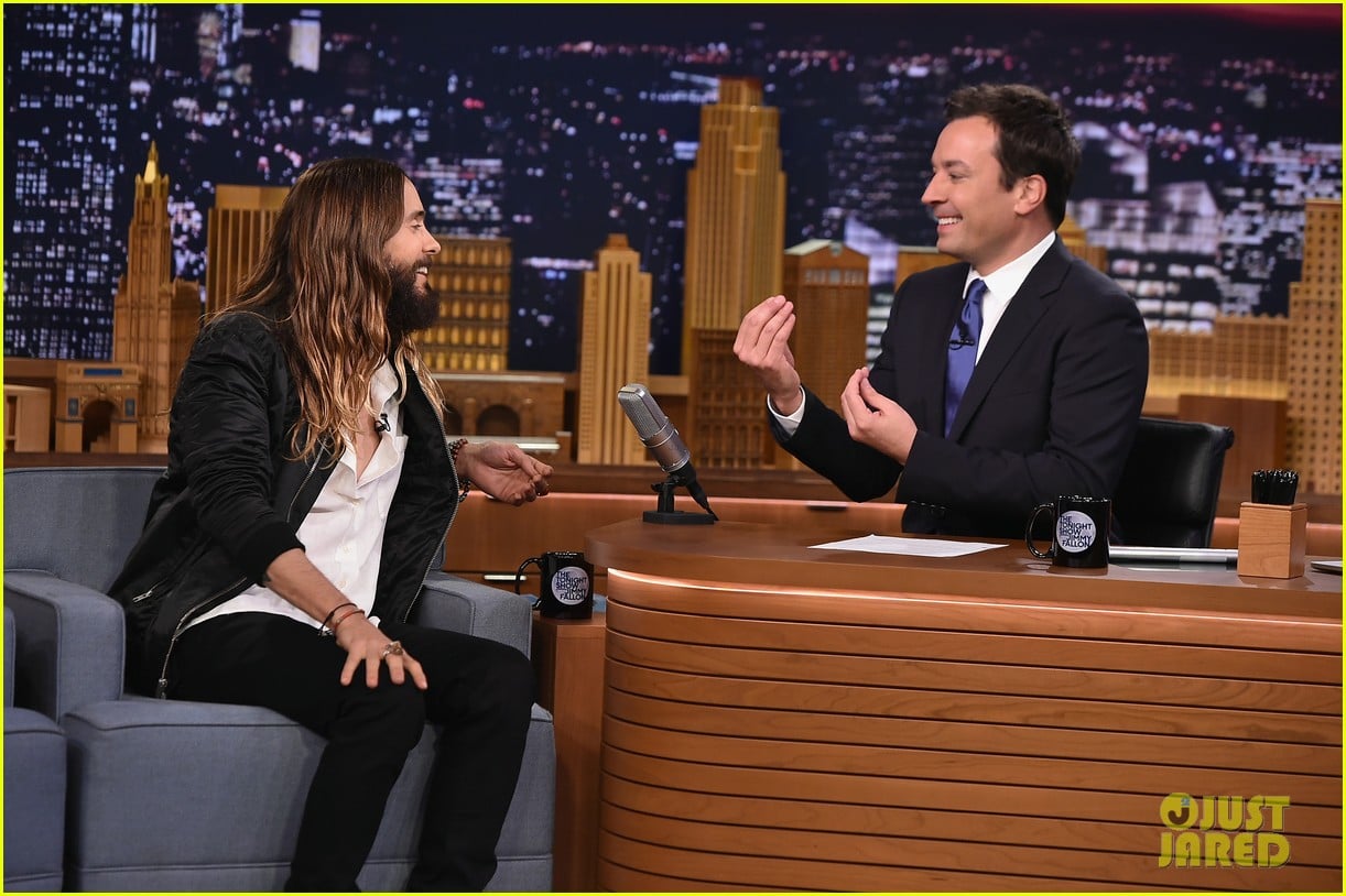 Jimmy Fallon Shaves Jared Leto's Beard on 'The Tonight Show'!: Photo ...