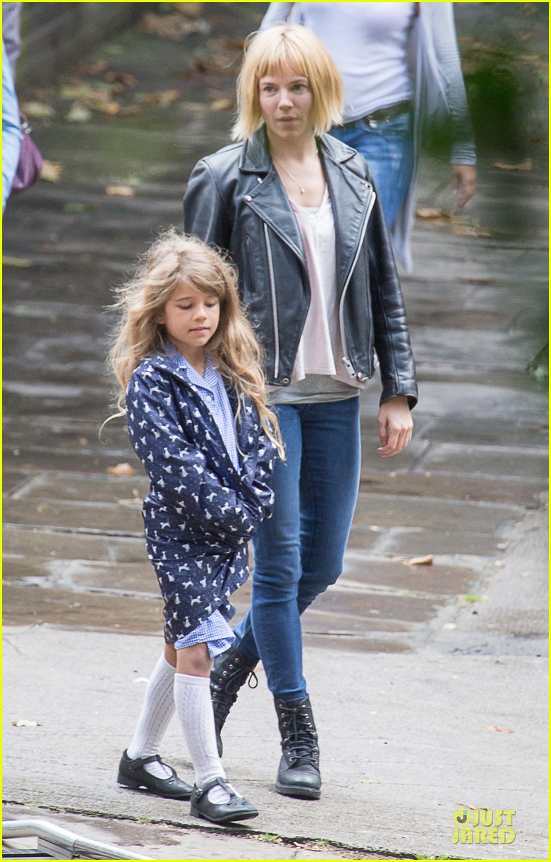 Sienna Miller & Clean Shaven Daniel Bruhl Get Into Character For 'Adam ...