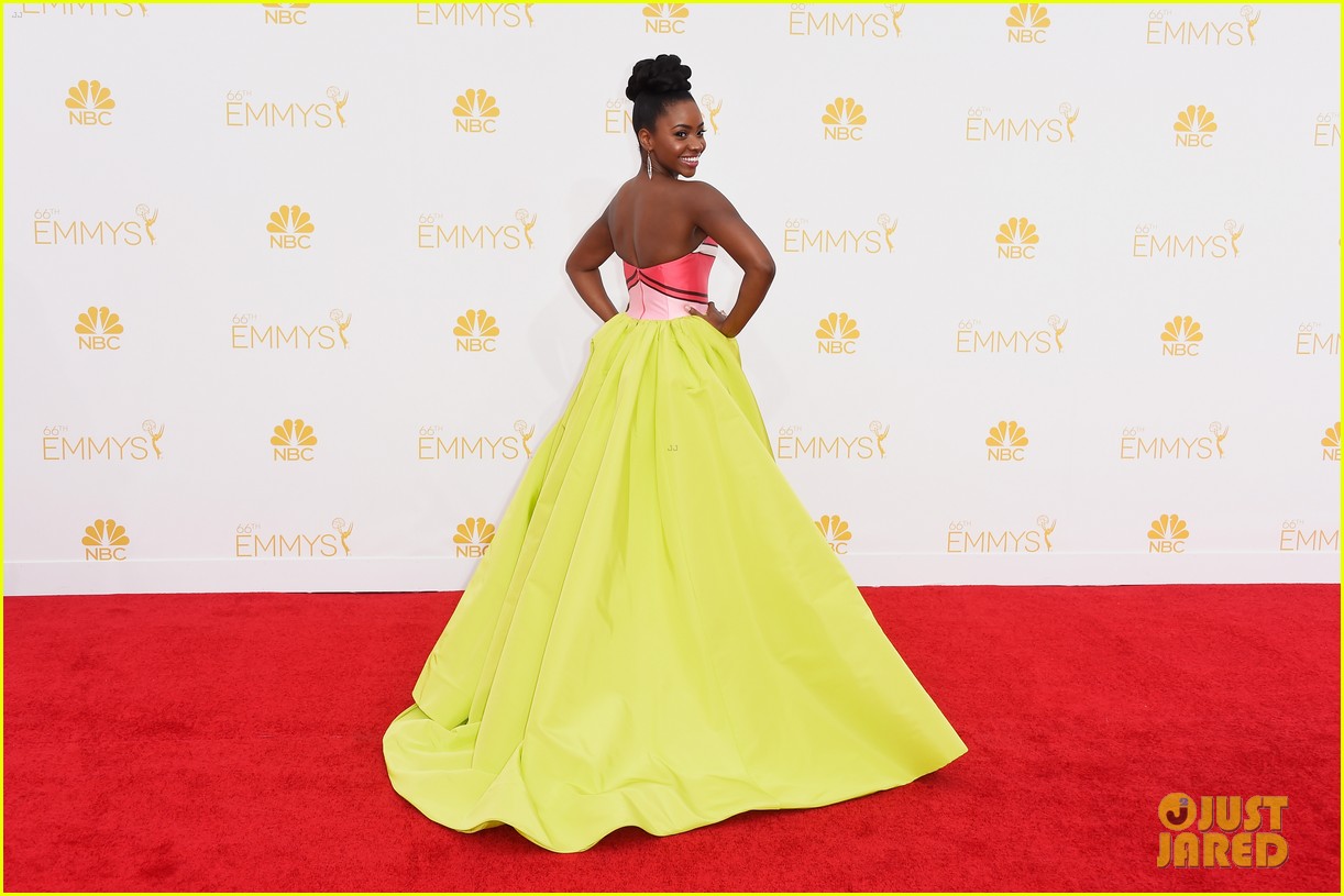 Kiernan Shipka & Teyonah Parris Look Mad Stylish at Emmys 2014!: Photo ...