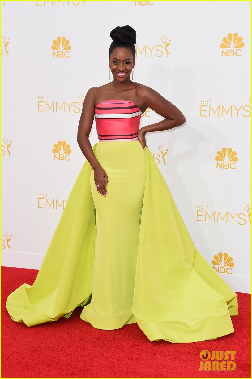 Kiernan Shipka & Teyonah Parris Look Mad Stylish at Emmys 2014!: Photo ...