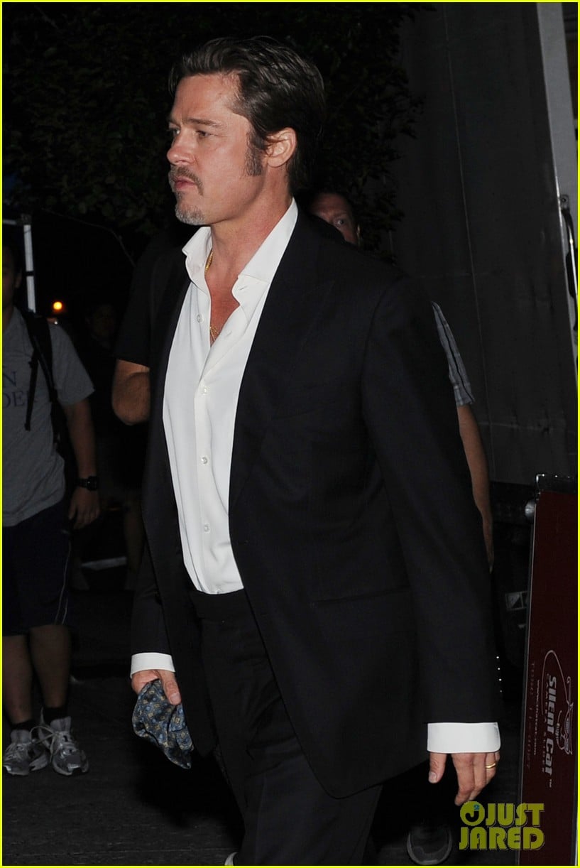 Brad Pitt Suits Up & Flaunts His Wedding Ring Again in NYC!: Photo ...